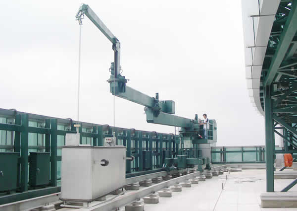 Automated CDGC Rail Mounted Window Cleaning Platform Gondola with 9.0m ...
